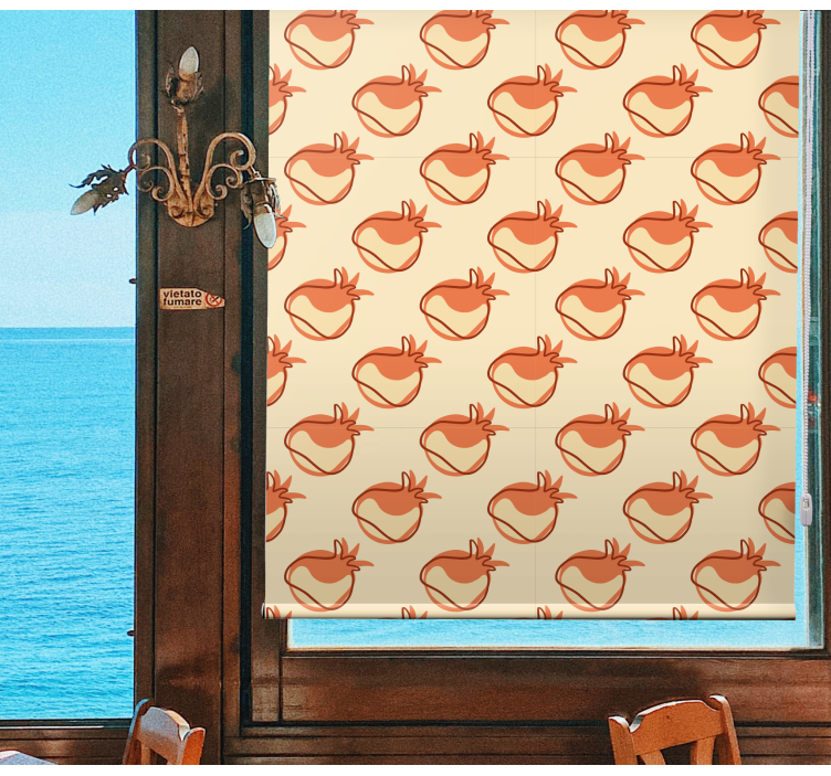 Blind fruit and vegetables beige vegetable pattern